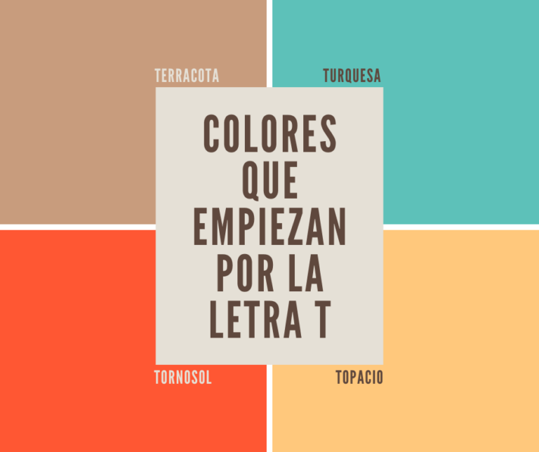 Lista de colores con la letra T - Tus Apuntes Bonitos