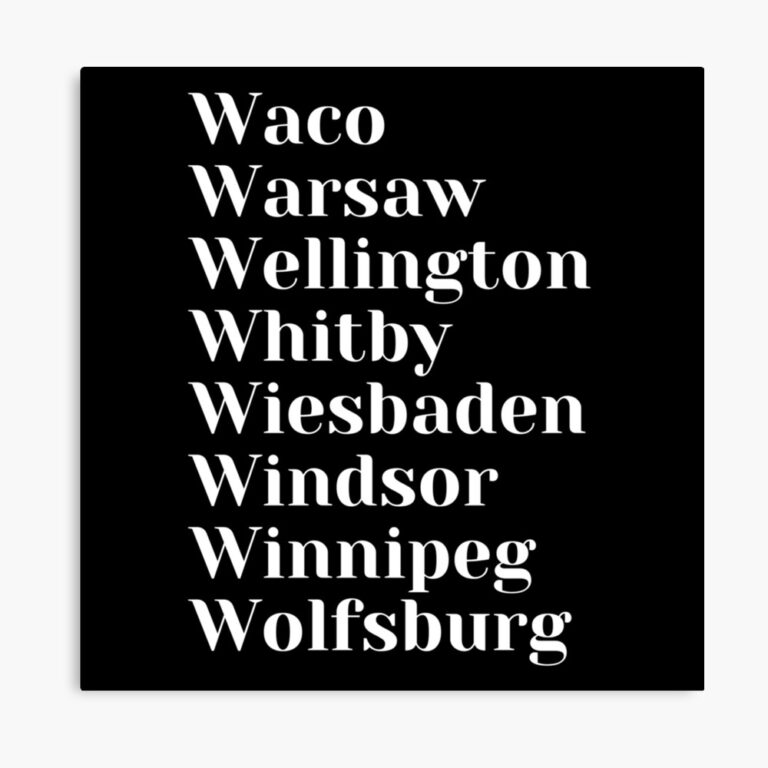 Recopilación de Ciudades con W para jugar - Tus Apuntes Bonitos